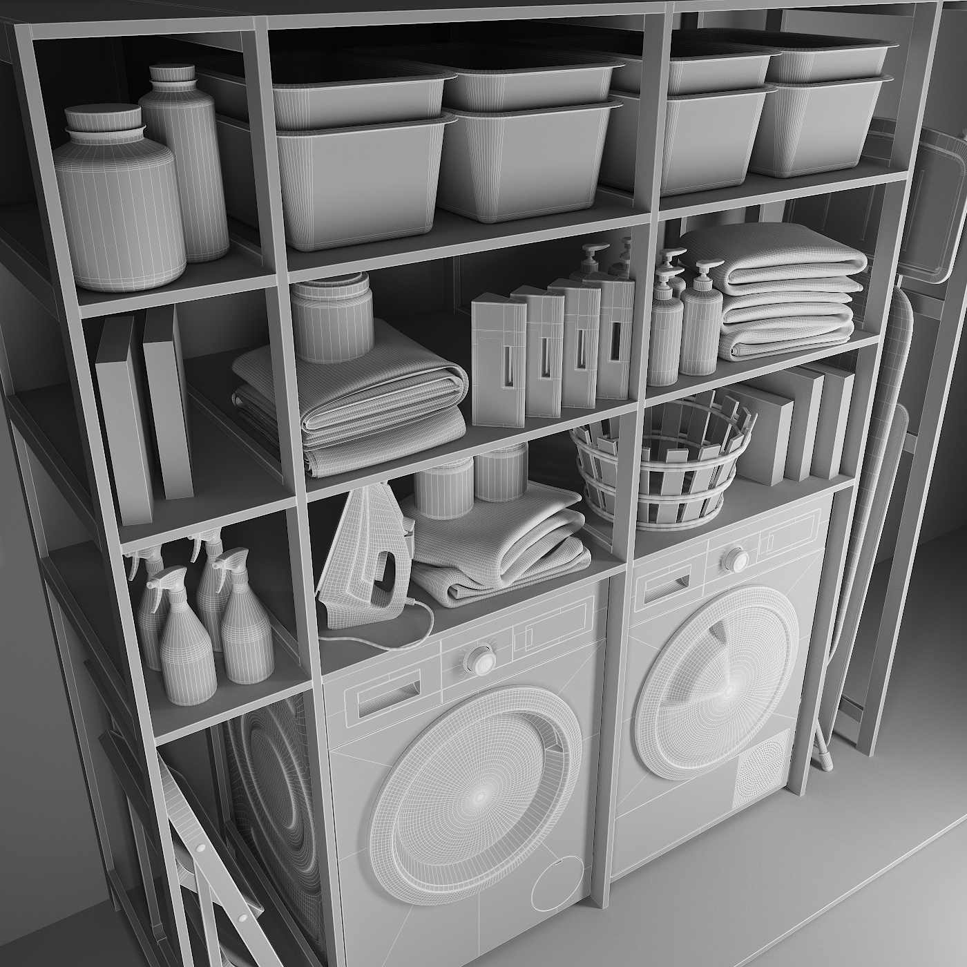 3D set laundry - TurboSquid 1432585
