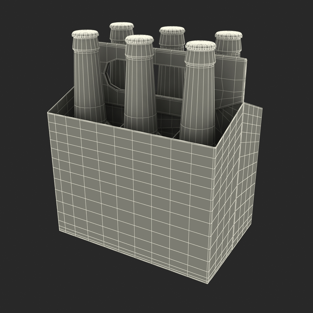 3d Model 6 Pack Bottle Holder