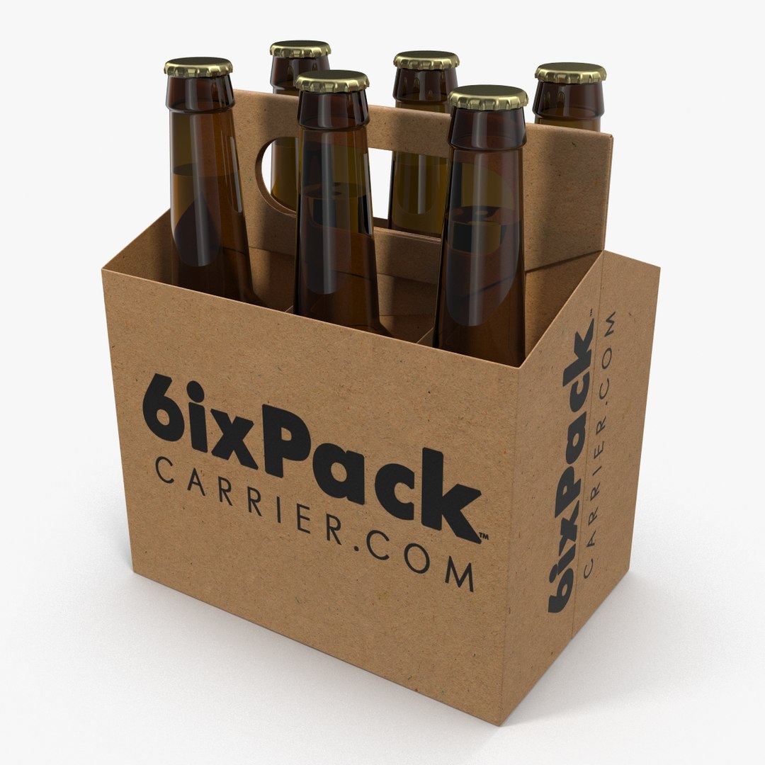 3d Model 6 Pack Bottle Holder