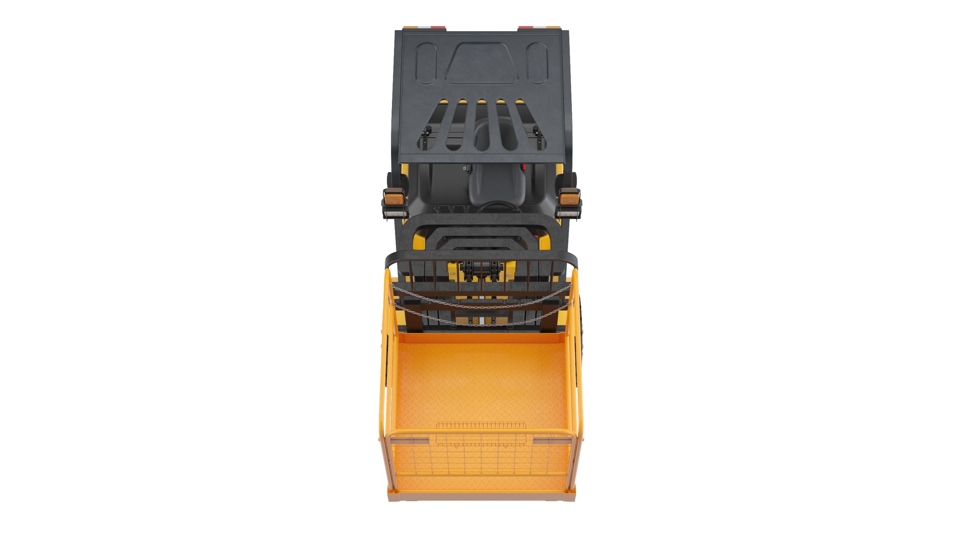 3D Forklift With A Cage Model - TurboSquid 2048908