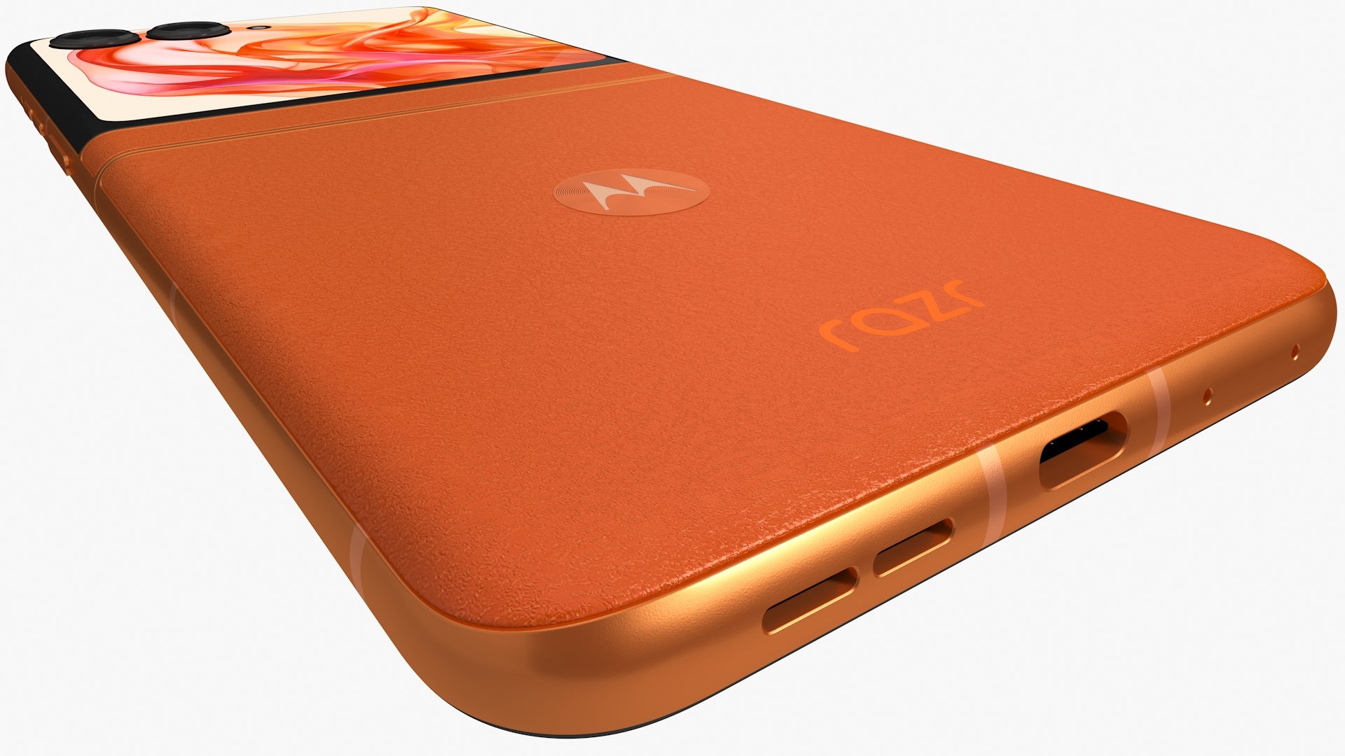 Motorola Razr 50 Orange Animated Model - TurboSquid 2258552