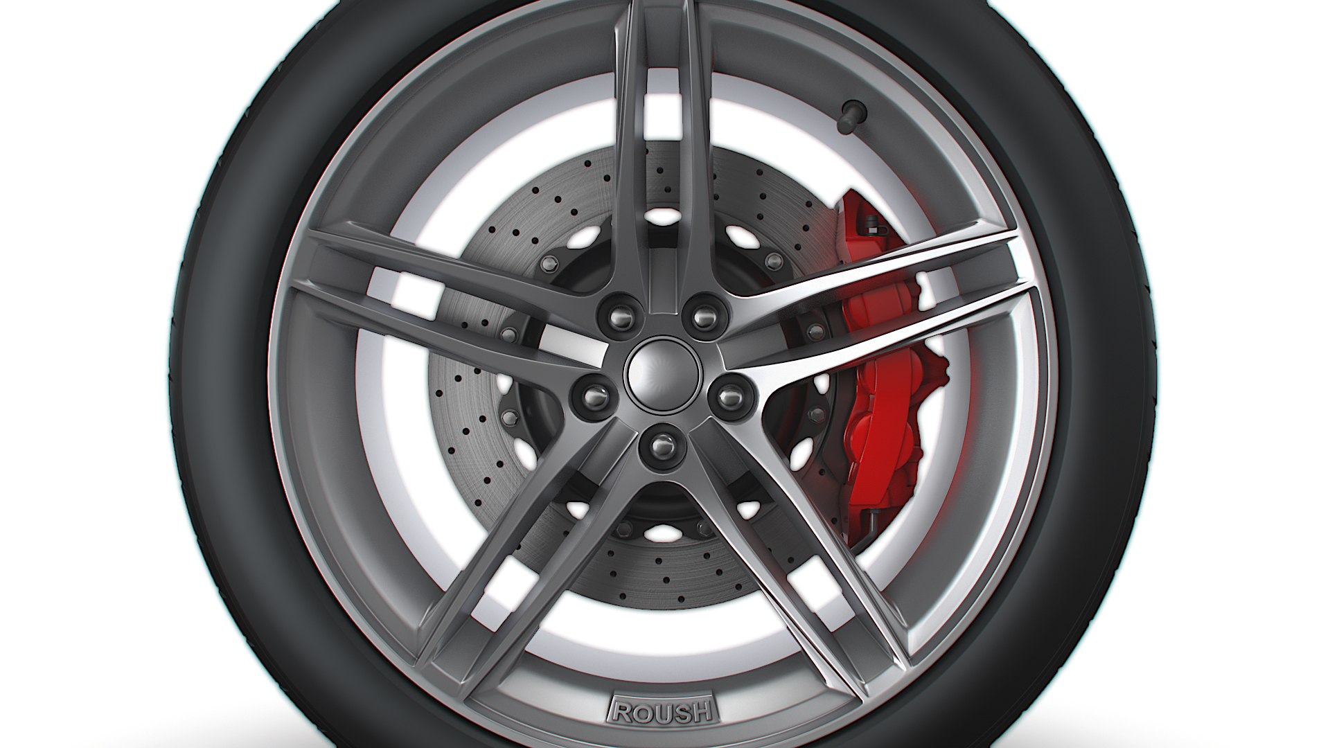 3D Roush Quicksilver Wheel Model - TurboSquid 2021859