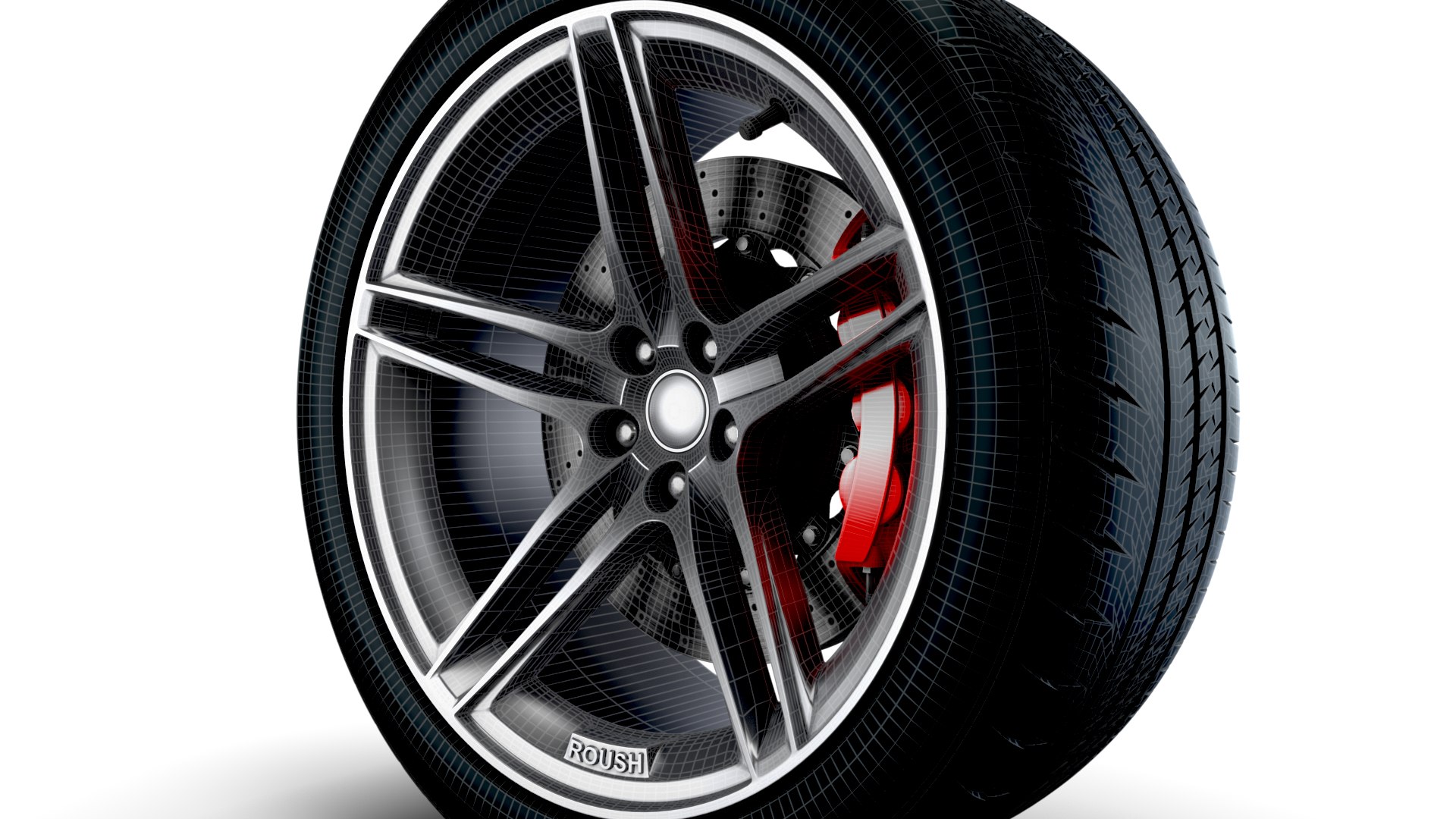 3D Roush Quicksilver Wheel Model - TurboSquid 2021859