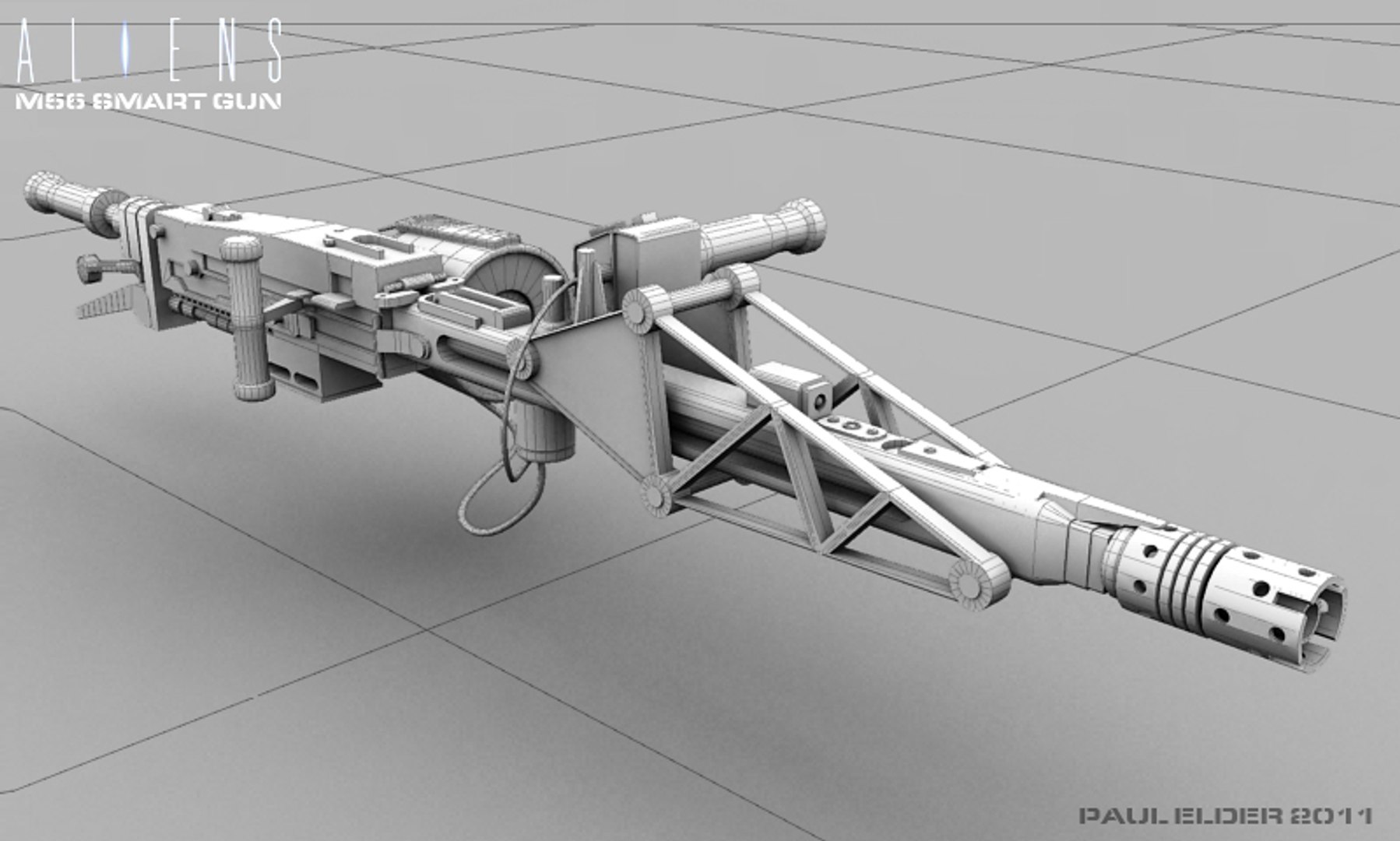 3d Colonial Smartgun Aliens