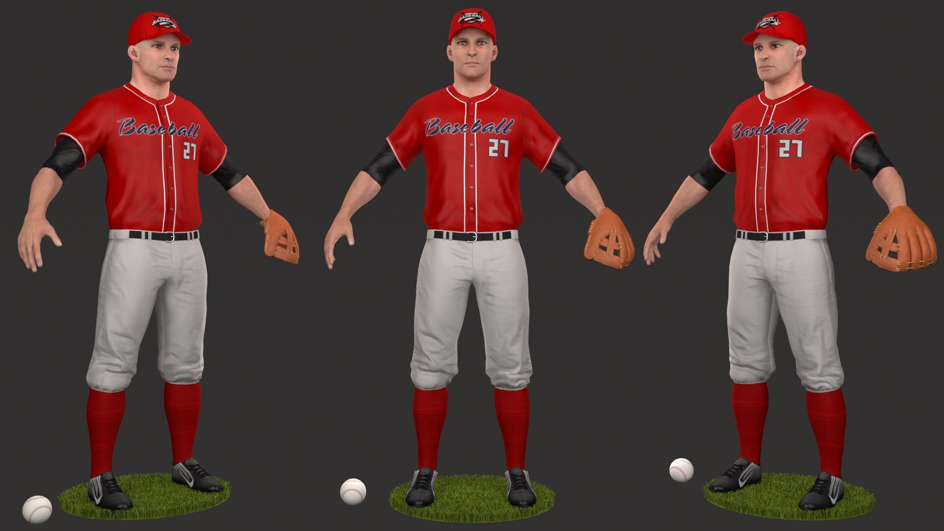 3D model Baseball Pitchers - TurboSquid 1807508