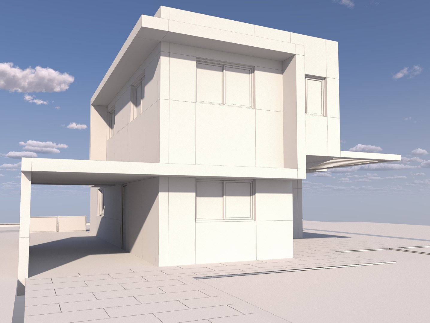 3D Modern Building 4--low Poly Pbr Ue5 Model - TurboSquid 2051852