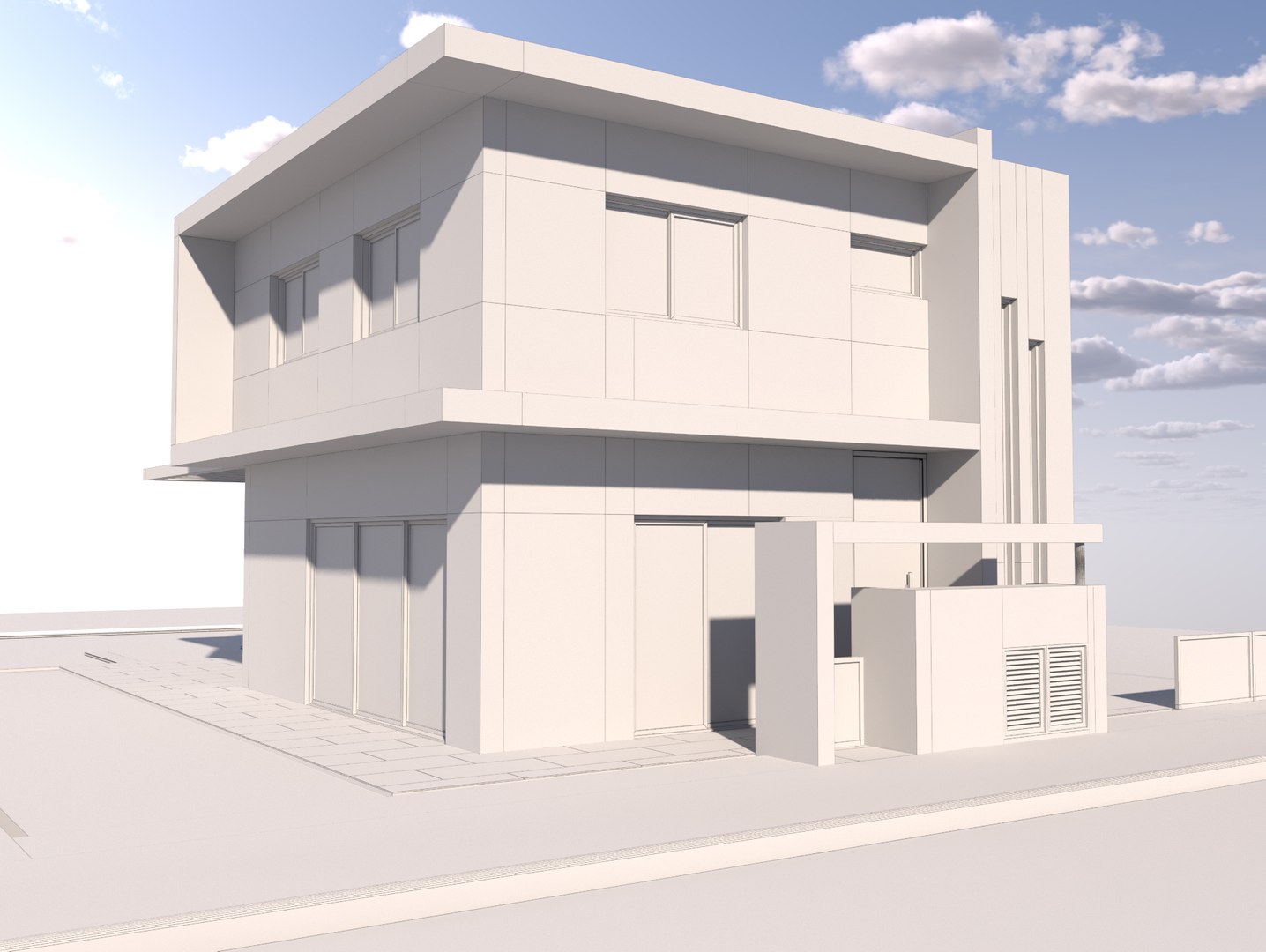 3D Modern Building 4--low Poly Pbr Ue5 Model - TurboSquid 2051852