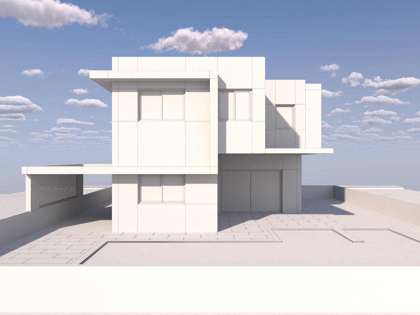 3D Modern Building 4--low Poly Pbr Ue5 Model - TurboSquid 2051852