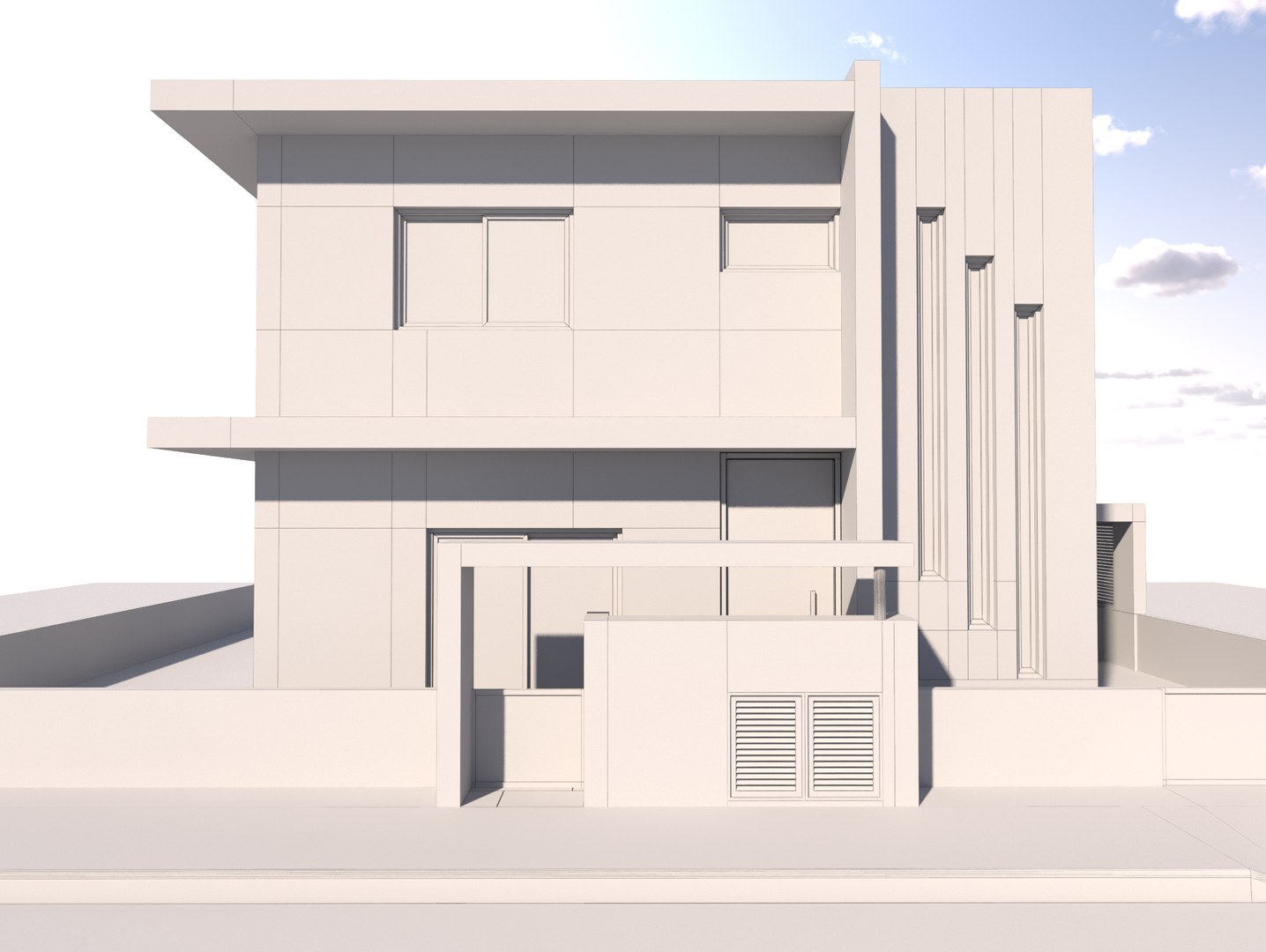 3D Modern Building 4--low Poly Pbr Ue5 Model - TurboSquid 2051852