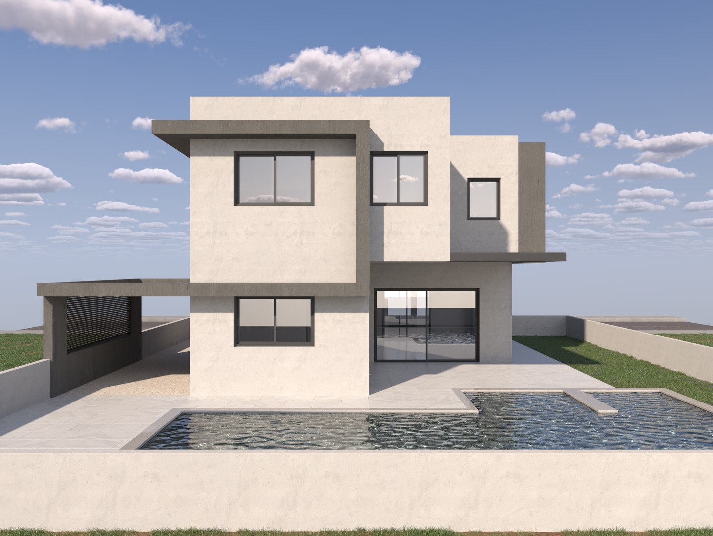 3D Modern Building 4--low Poly Pbr Ue5 Model - TurboSquid 2051852