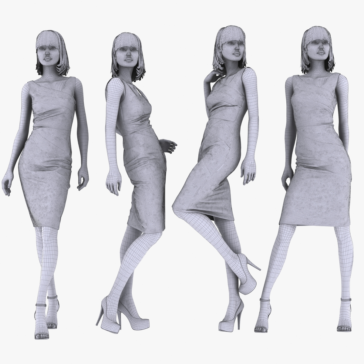 Dress cloth mannequin 3D model - TurboSquid 1392778