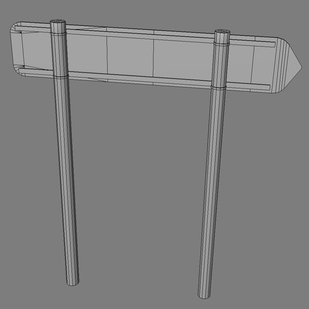 3d Model Of Road Signs Coz110110629