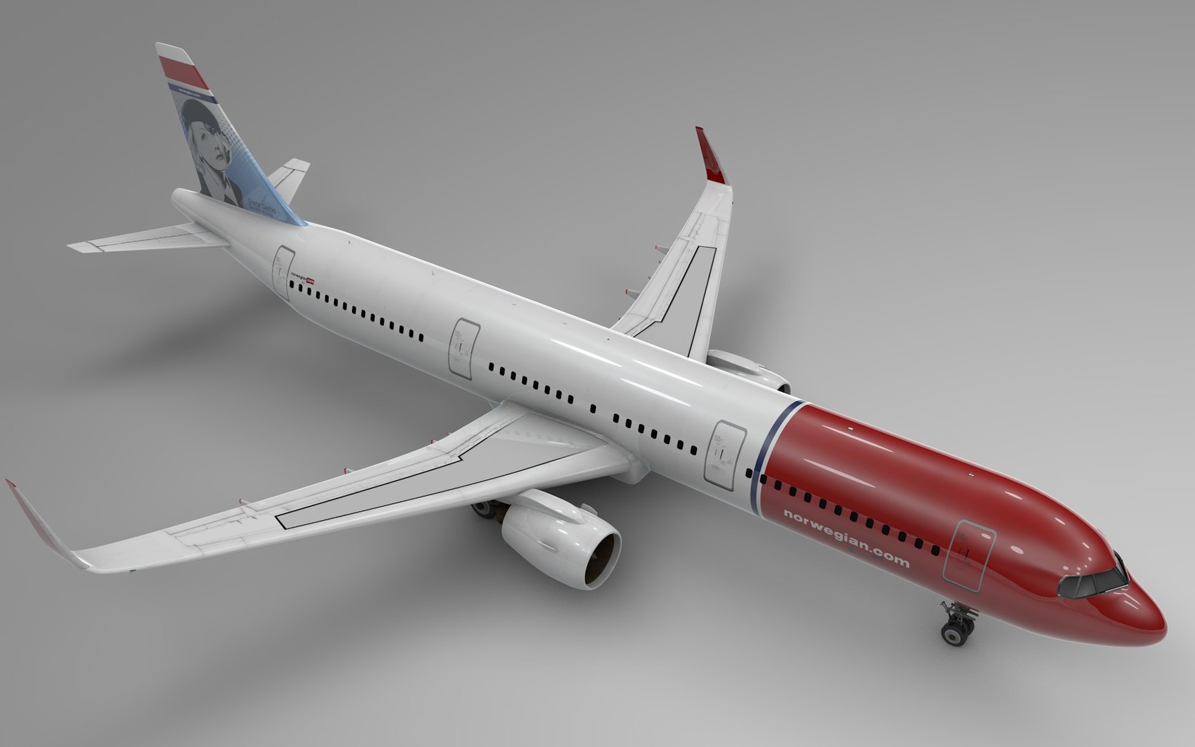 3D A321 Neo Norwegian Air - TurboSquid 1634787