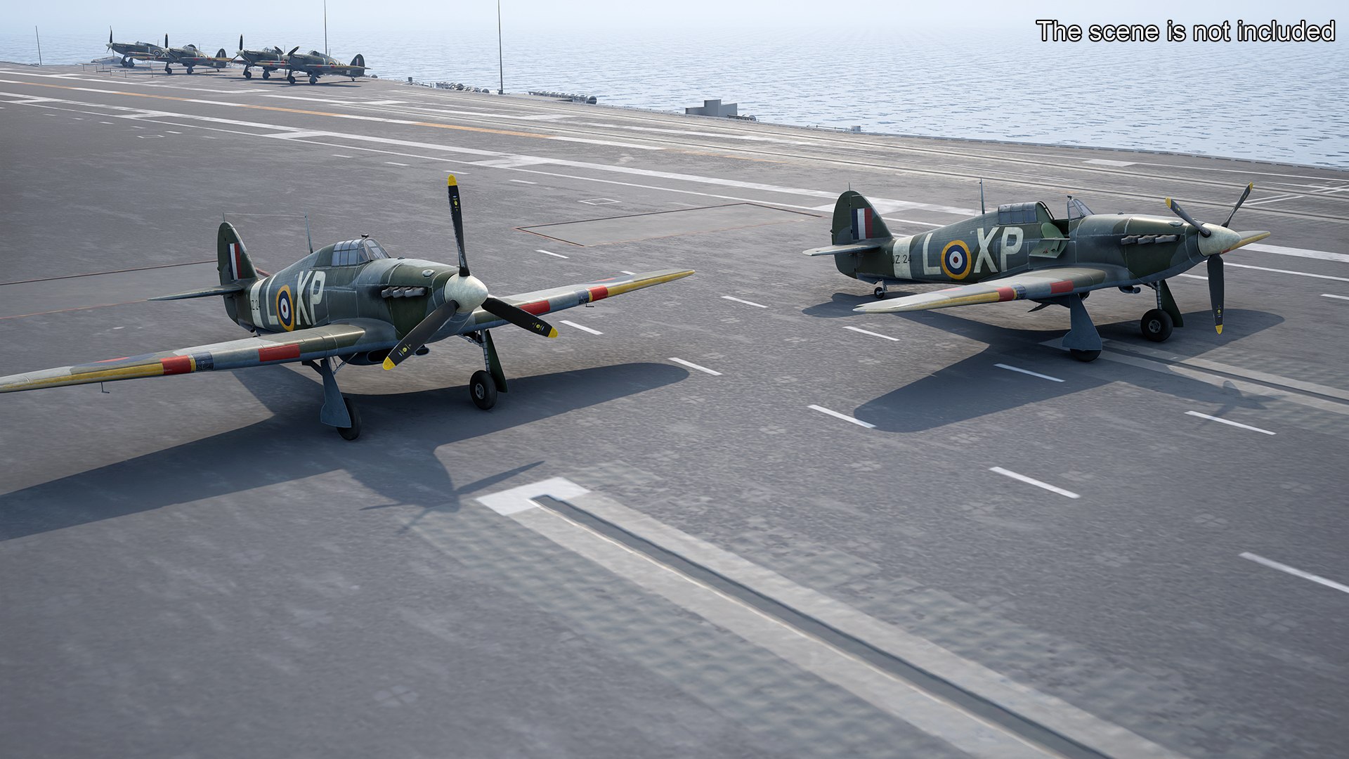 3D Hawker Hurricane Mk1 WW2 Fighter Rigged for Cinema 4D model ...