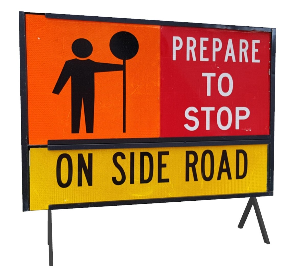 Free Prepare Stop Road Sign 3D Model - TurboSquid 1584976