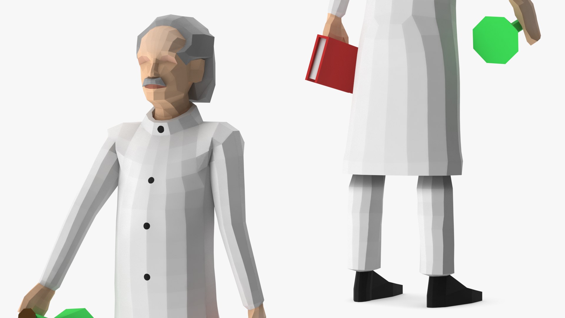 Low Poly Scientist model - TurboSquid 2183823