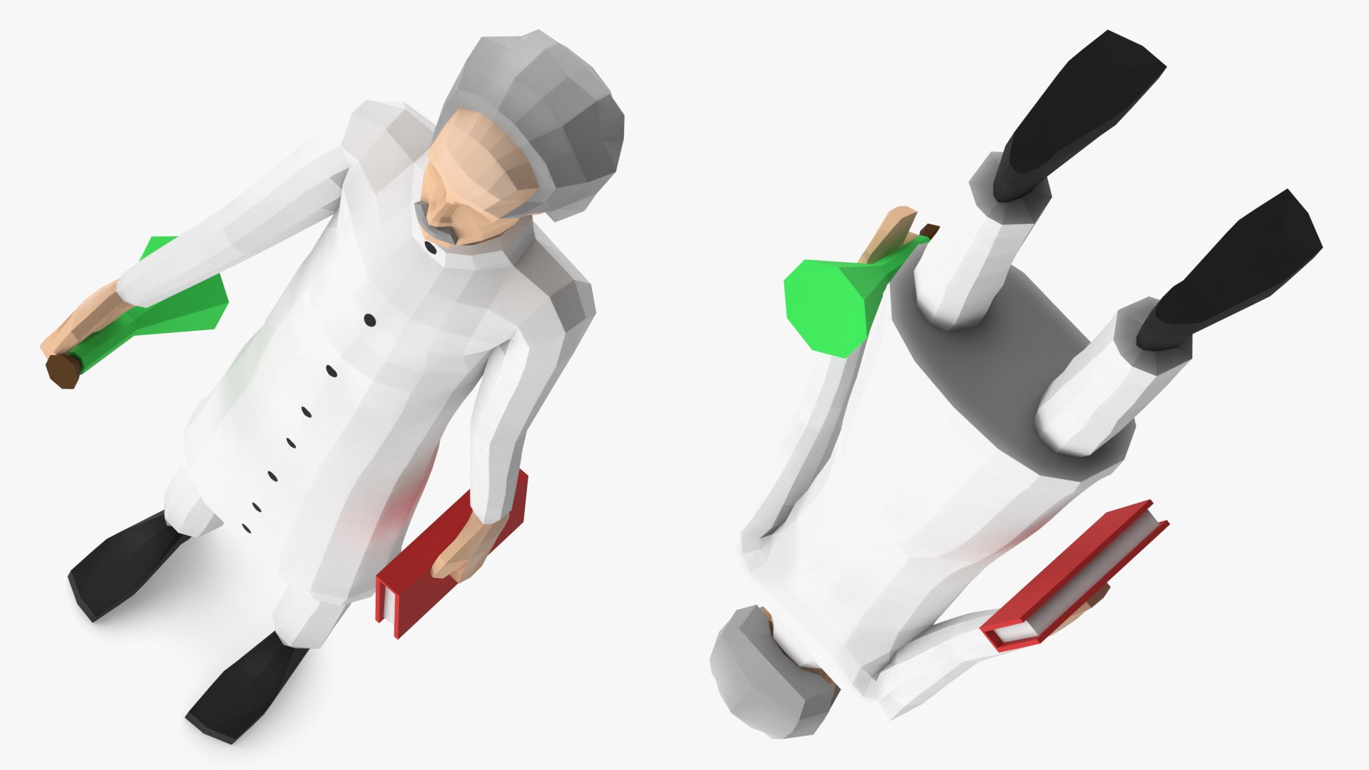 Low Poly Scientist model - TurboSquid 2183823