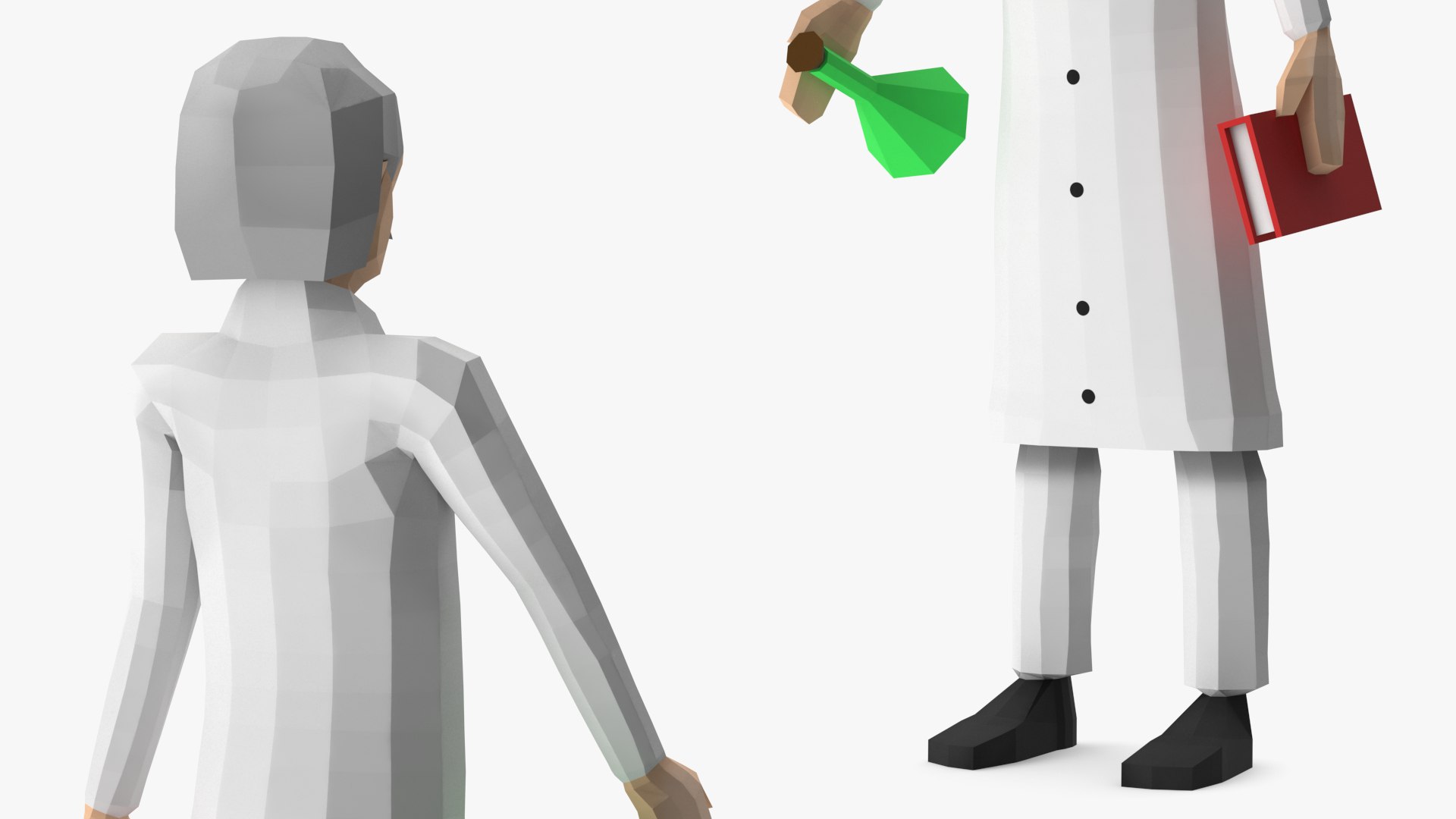 Low Poly Scientist model - TurboSquid 2183823