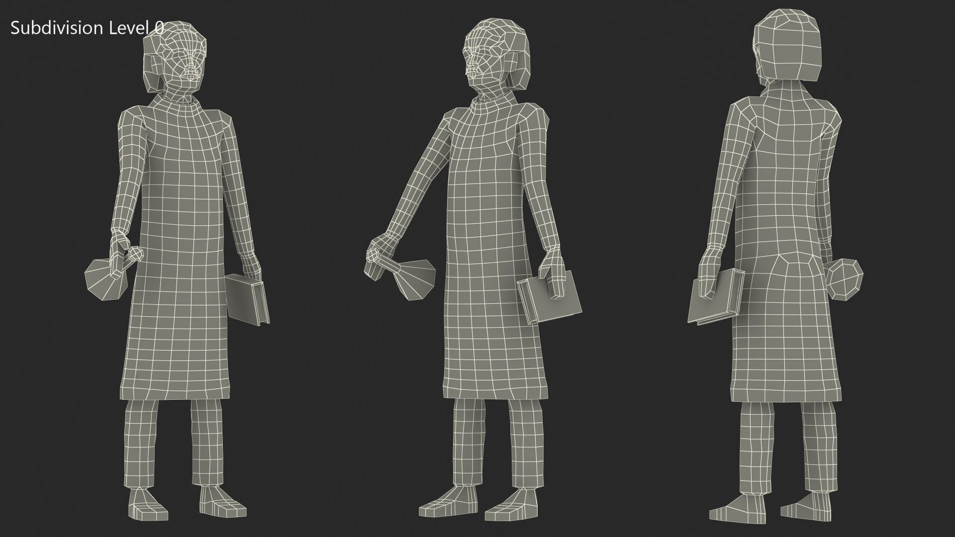 Low Poly Scientist model - TurboSquid 2183823