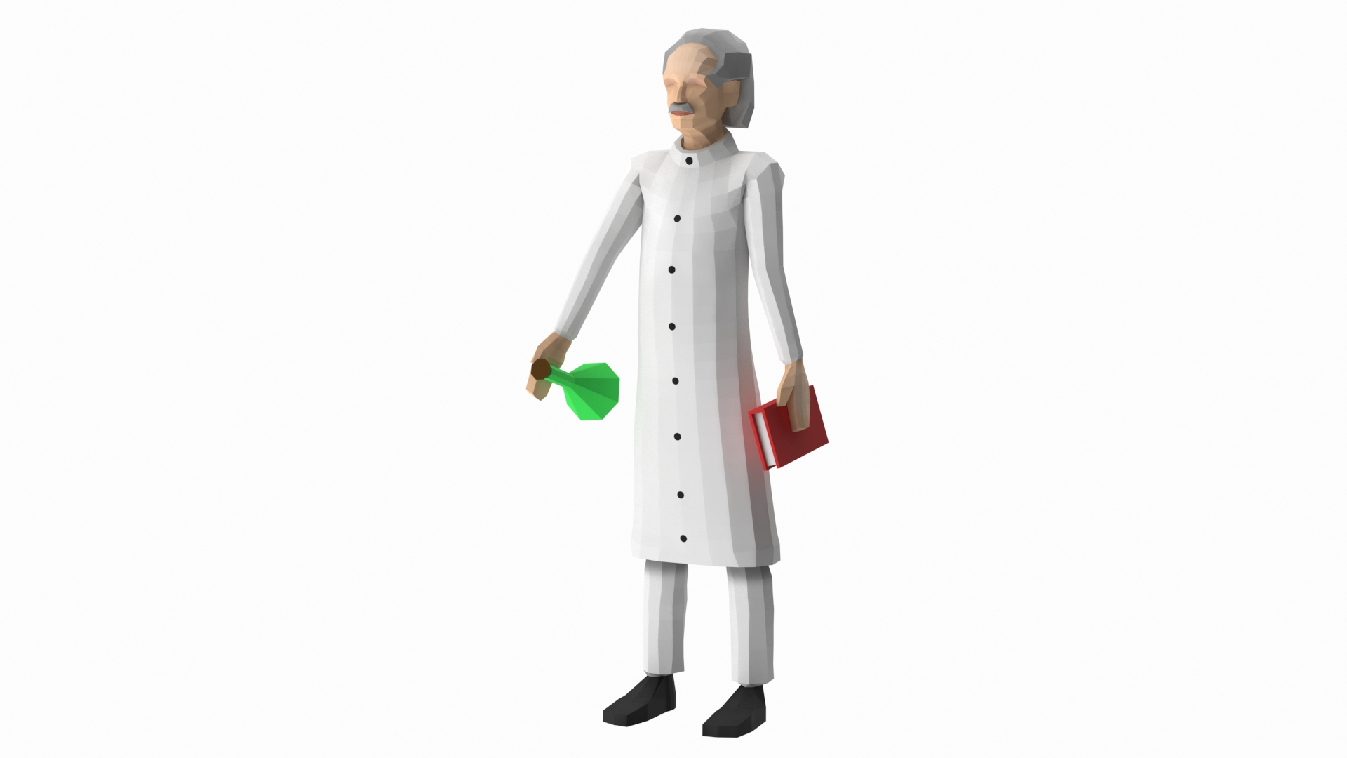 Low Poly Scientist model - TurboSquid 2183823
