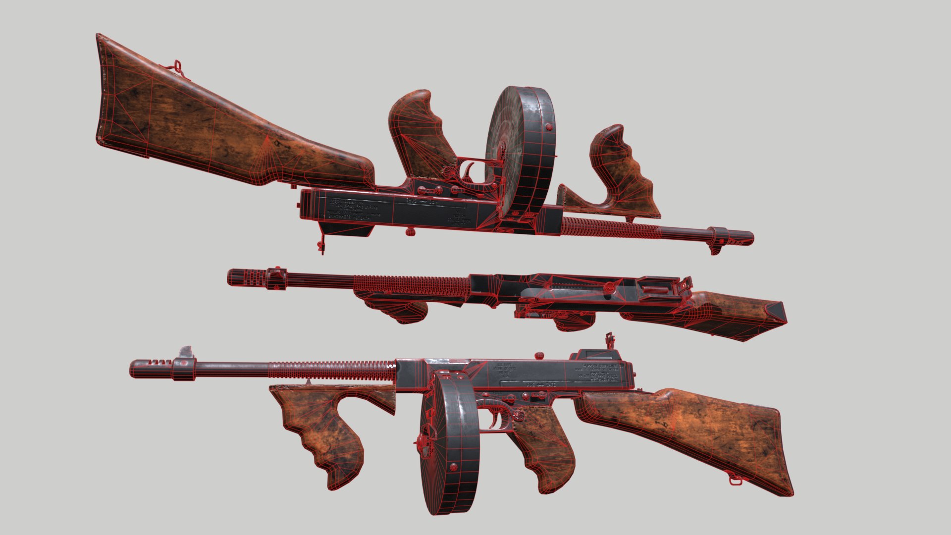 Thompson 1928 3D Model - TurboSquid 2208677