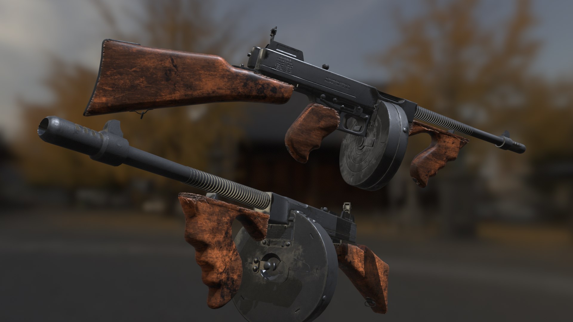 Thompson 1928 3D Model - TurboSquid 2208677