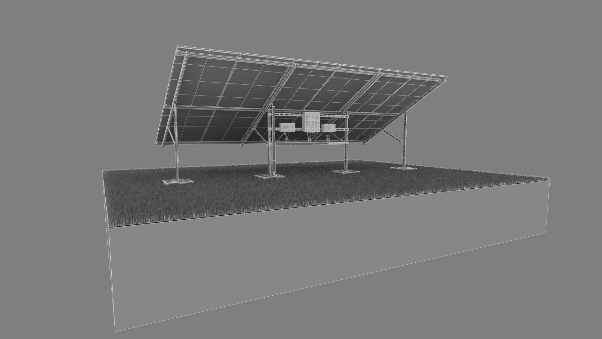3D Photovoltaic Installation - TurboSquid 1982661