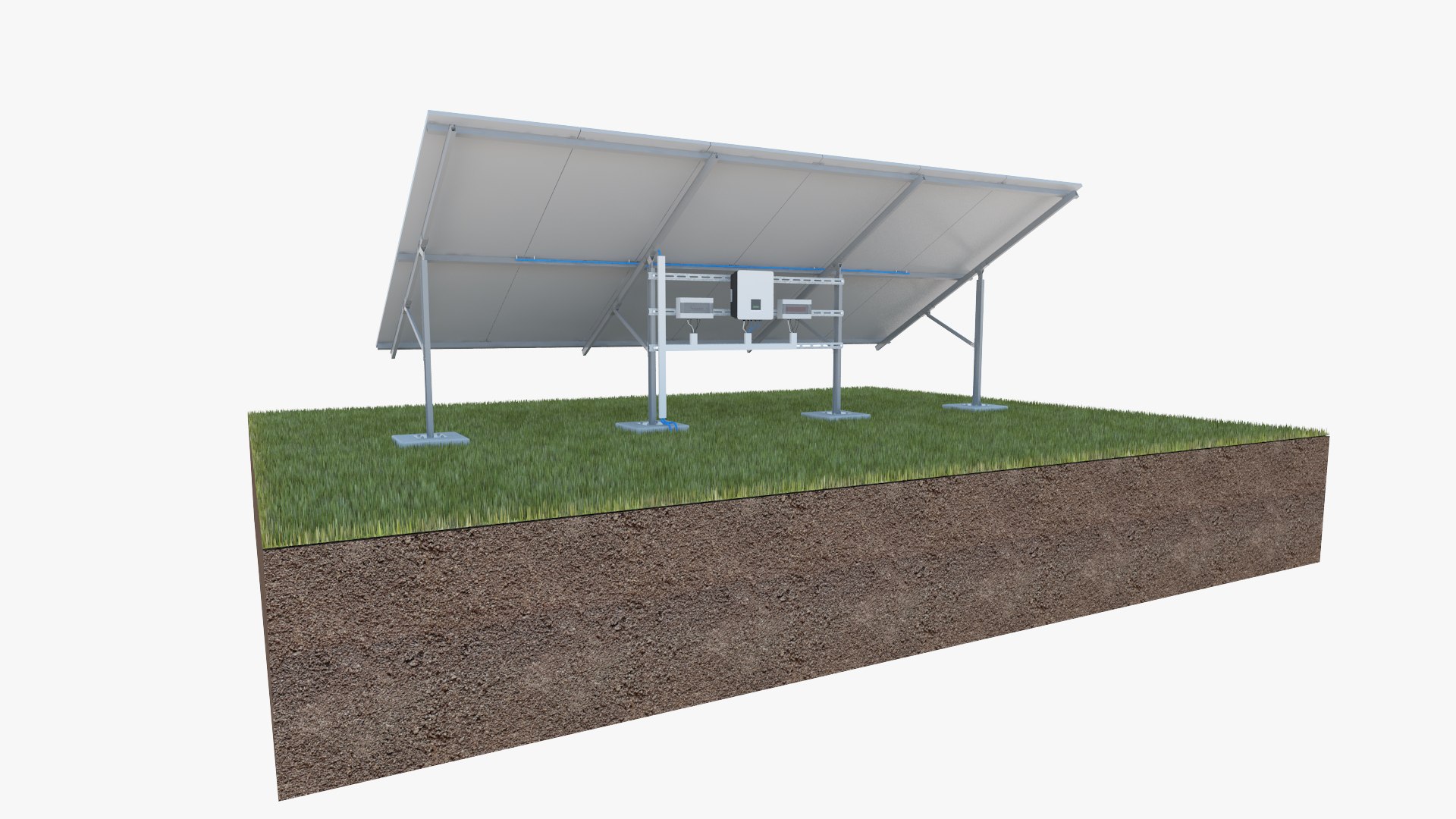 3D Photovoltaic Installation - TurboSquid 1982661