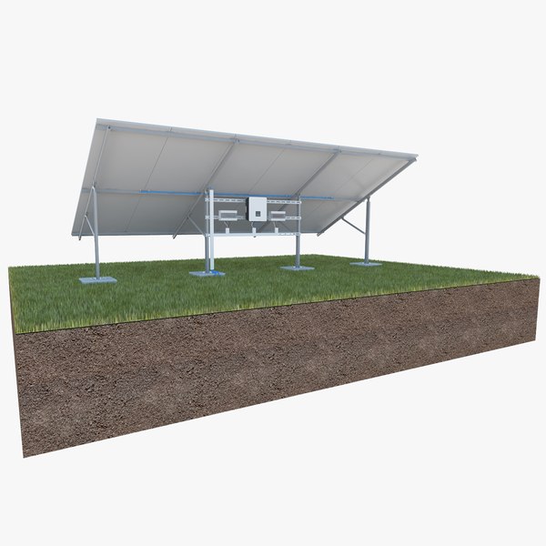 3D Photovoltaic installation - TurboSquid 1982661