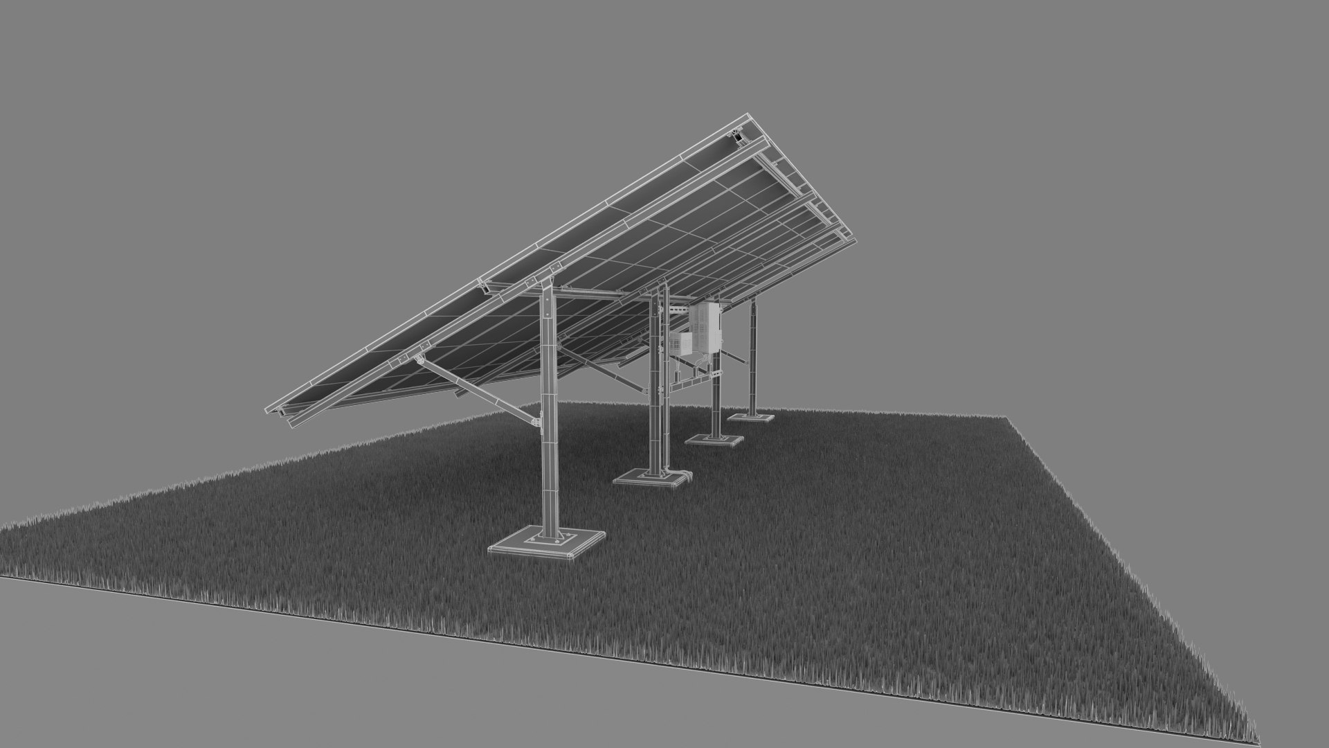 3D Photovoltaic Installation - TurboSquid 1982661