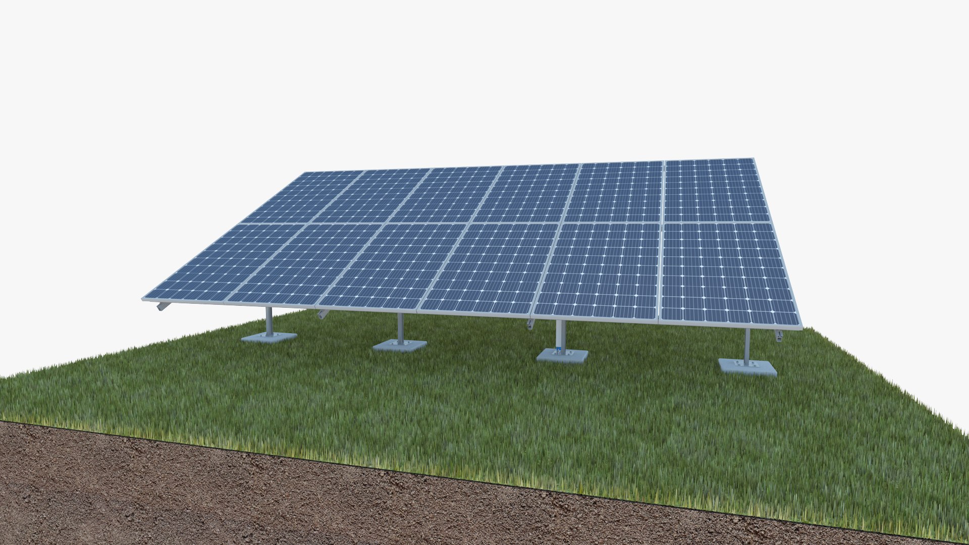 3D Photovoltaic Installation - TurboSquid 1982661