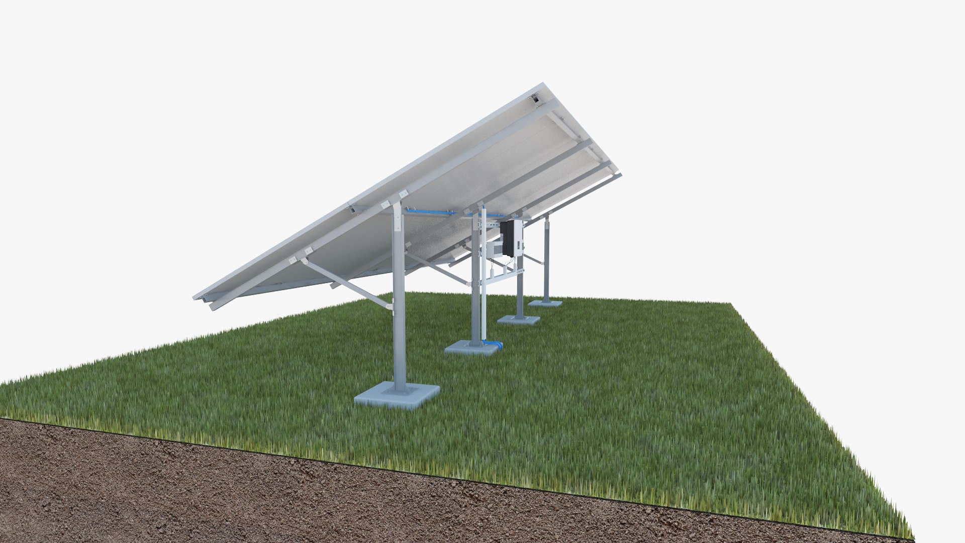 3D Photovoltaic Installation - TurboSquid 1982661