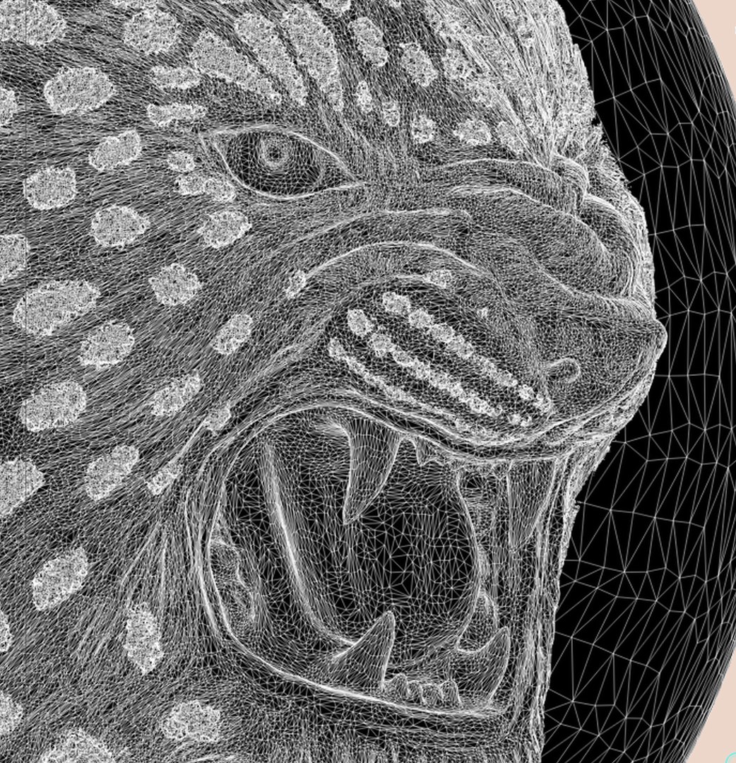 3D Model Leopard Head - TurboSquid 1811432