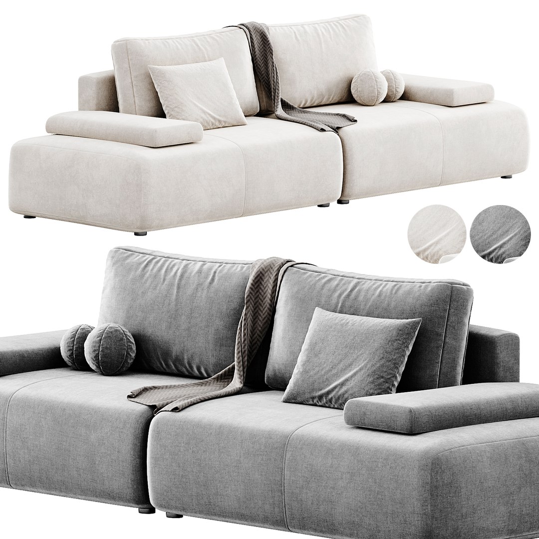 3D Hank L10 Two Seater Sofa By Weilai Concept Model - TurboSquid 2244678