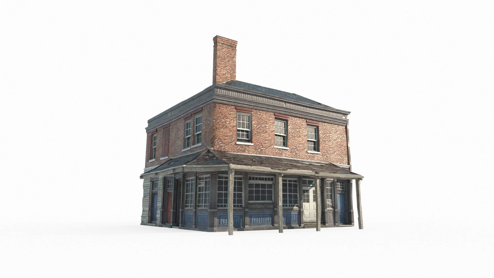 3D Model 18th Century Architecture Residential Buildings - TurboSquid ...