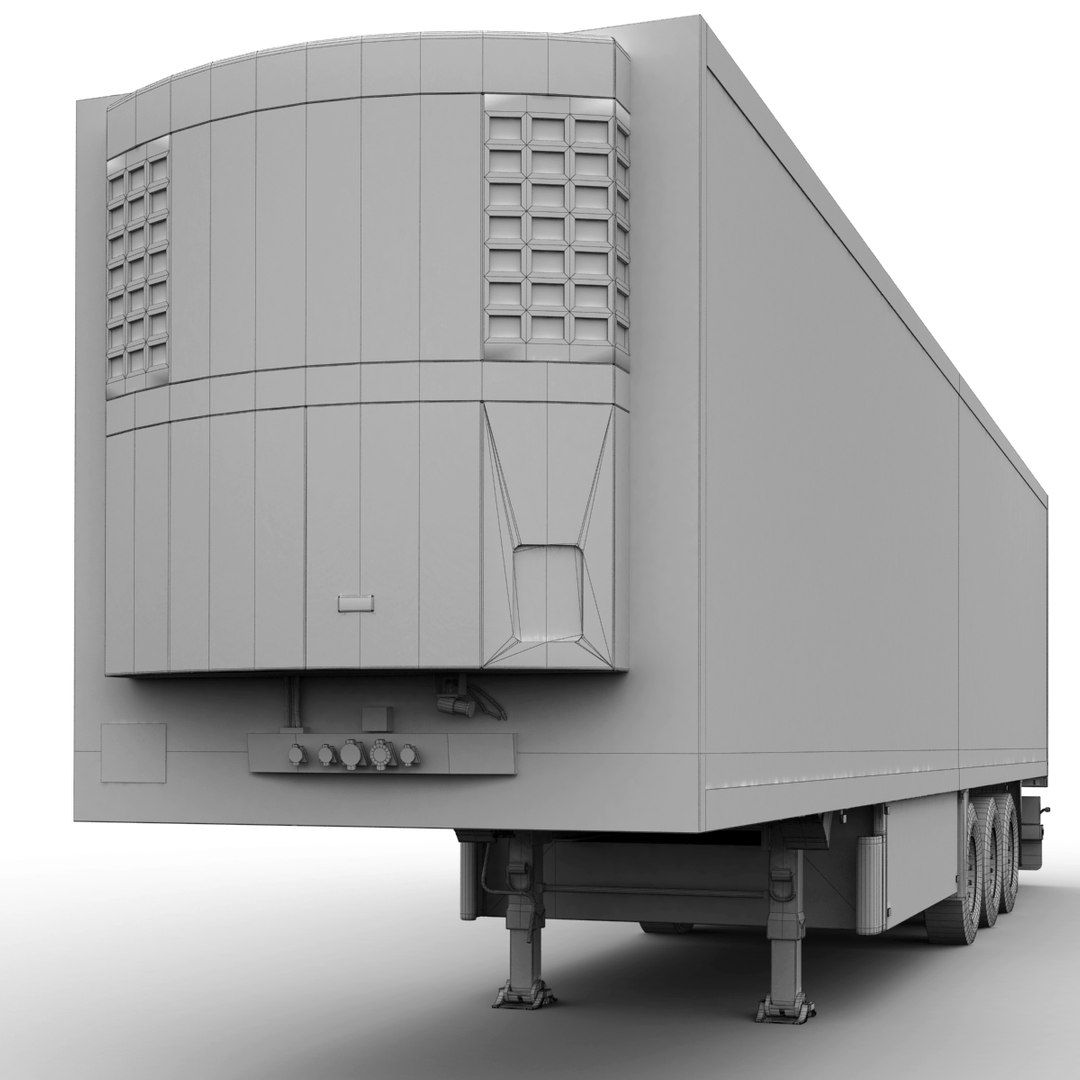 3d model semi trailer schmitz