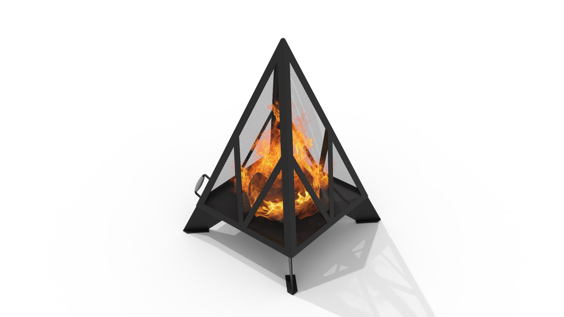 Fire Pit - Pyramid 3D Model - TurboSquid 2214447