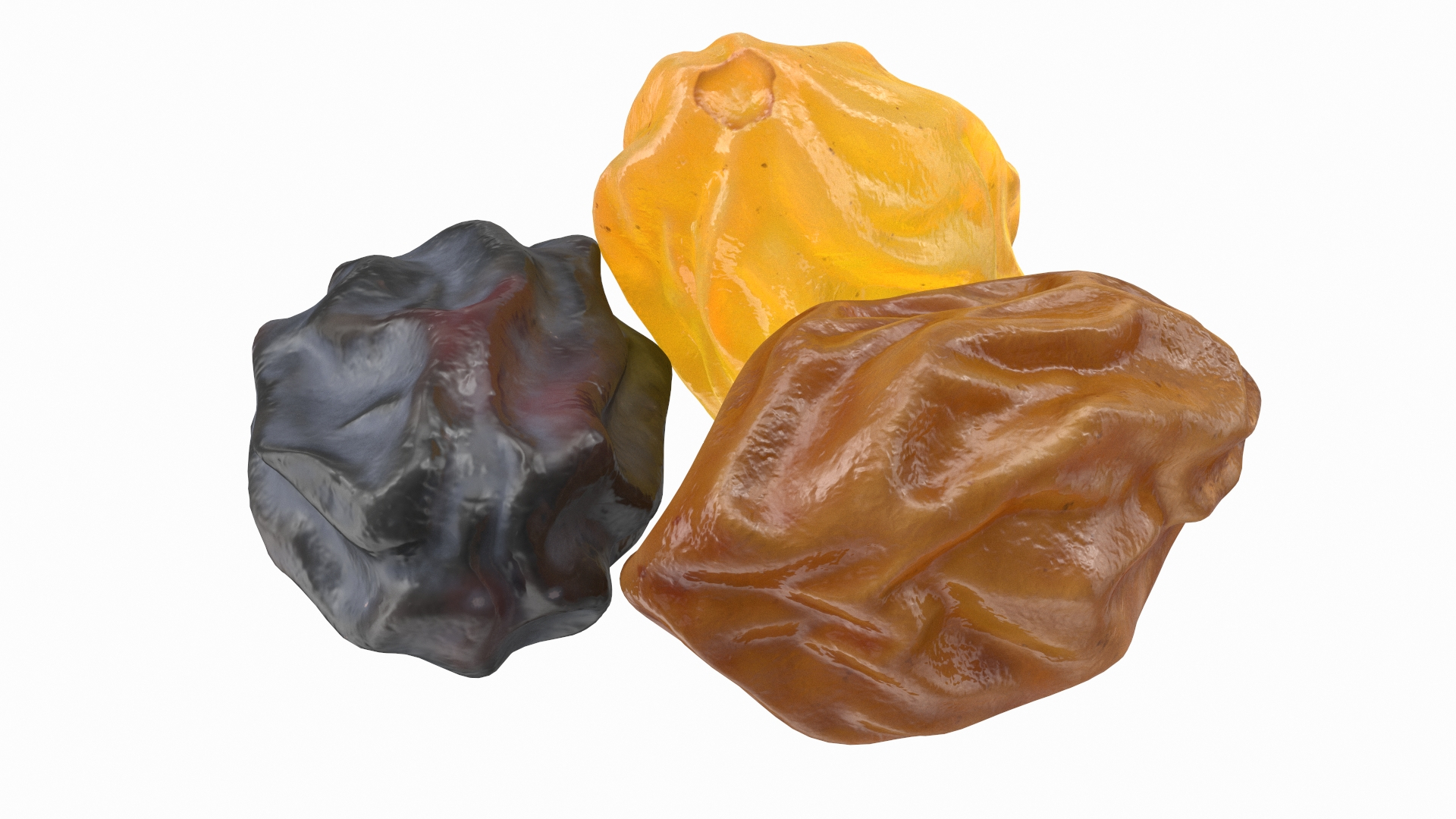 Pile Of Mixed Raisins 3D - TurboSquid 1782104