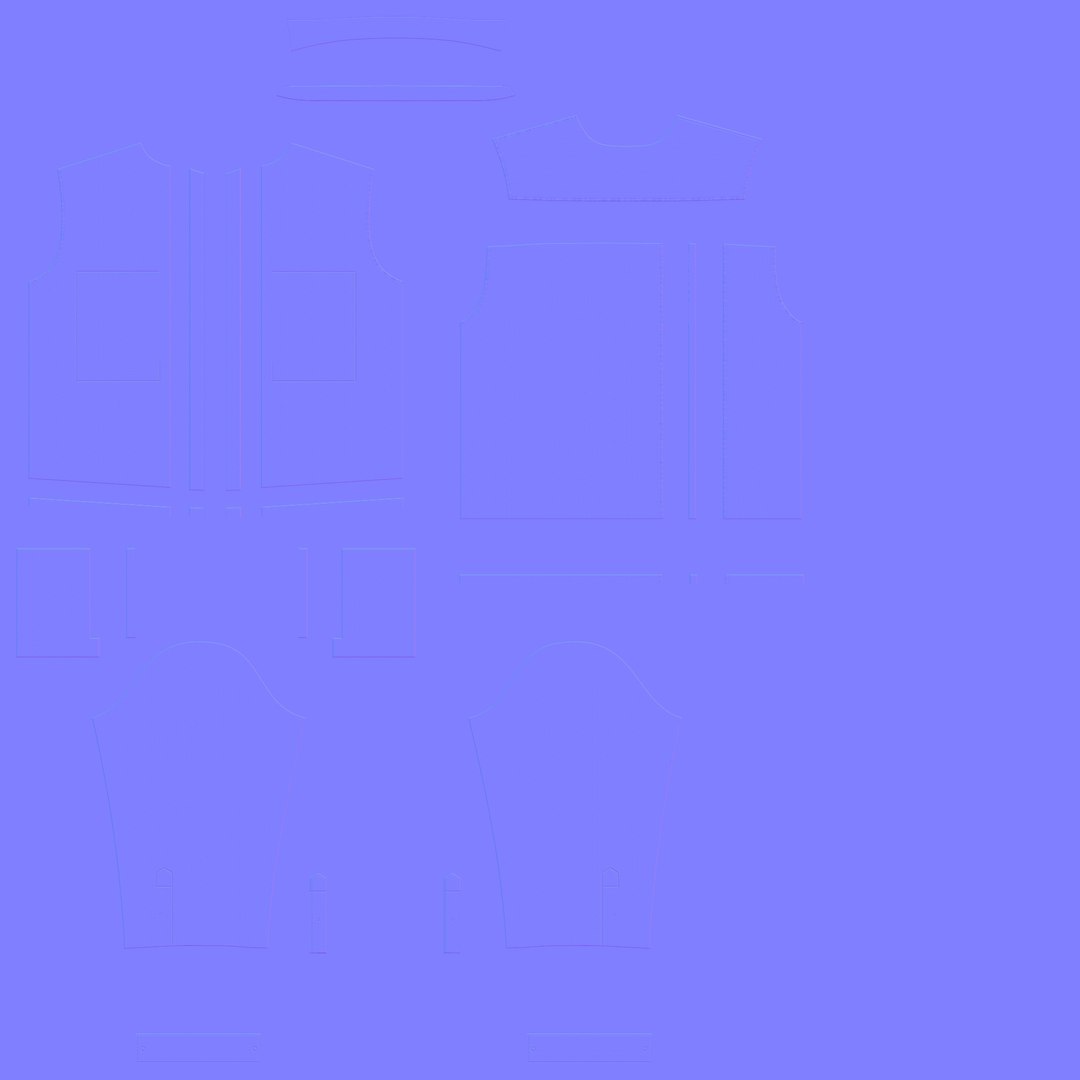 Mens Full Sleeve Shirt With Texture Fabric And Graphic 3D Model ...