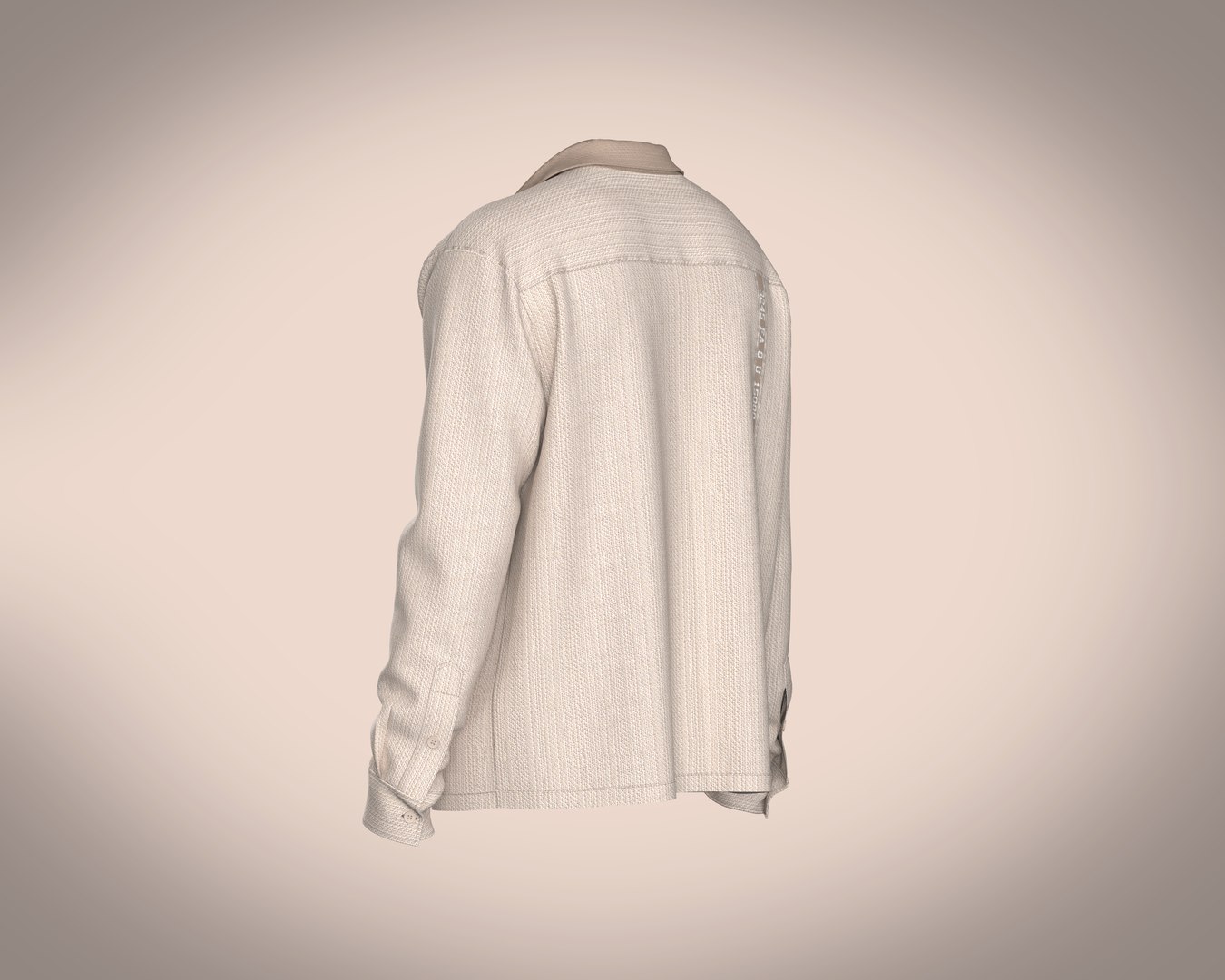 Mens Full Sleeve Shirt With Texture Fabric And Graphic 3D Model ...