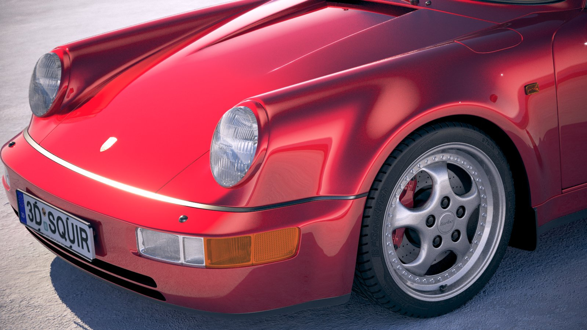modelo 3d Porsche 911 964 turbo 1990 - TurboSquid 1328726
