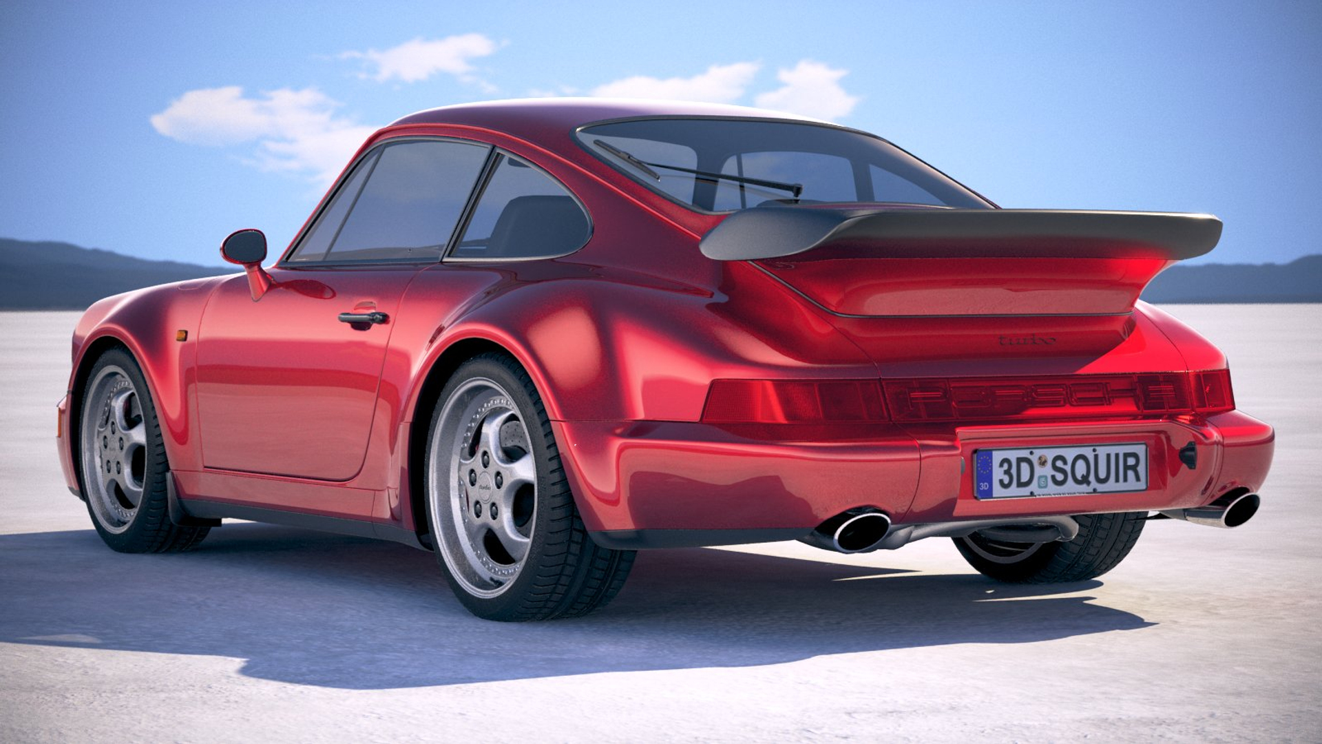 modelo 3d Porsche 911 964 turbo 1990 - TurboSquid 1328726