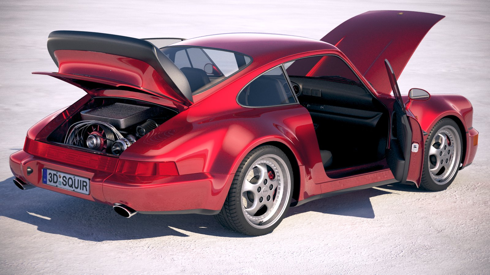 포르쉐 911 964 터보 1990 3D 모델 - TurboSquid 1328726