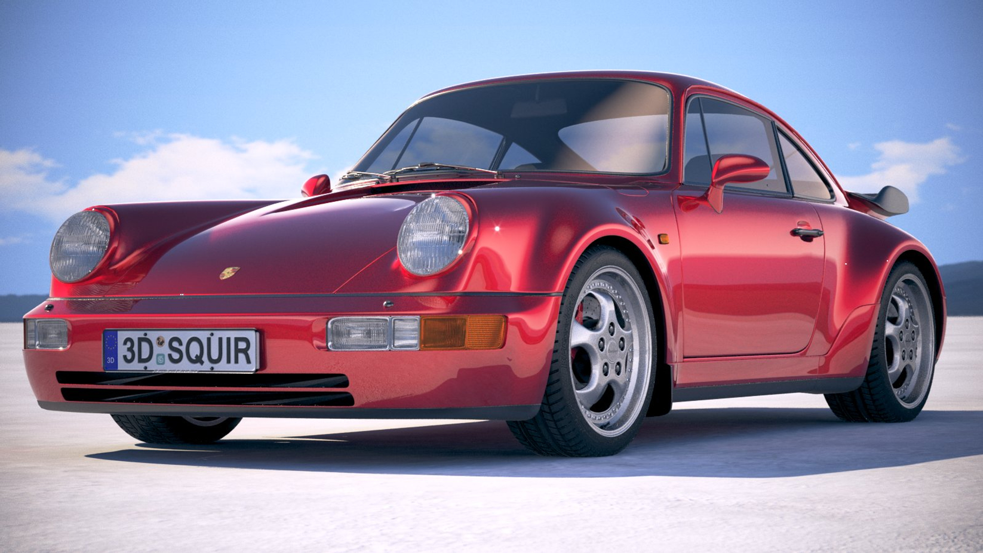modelo 3d Porsche 911 964 turbo 1990 - TurboSquid 1328726
