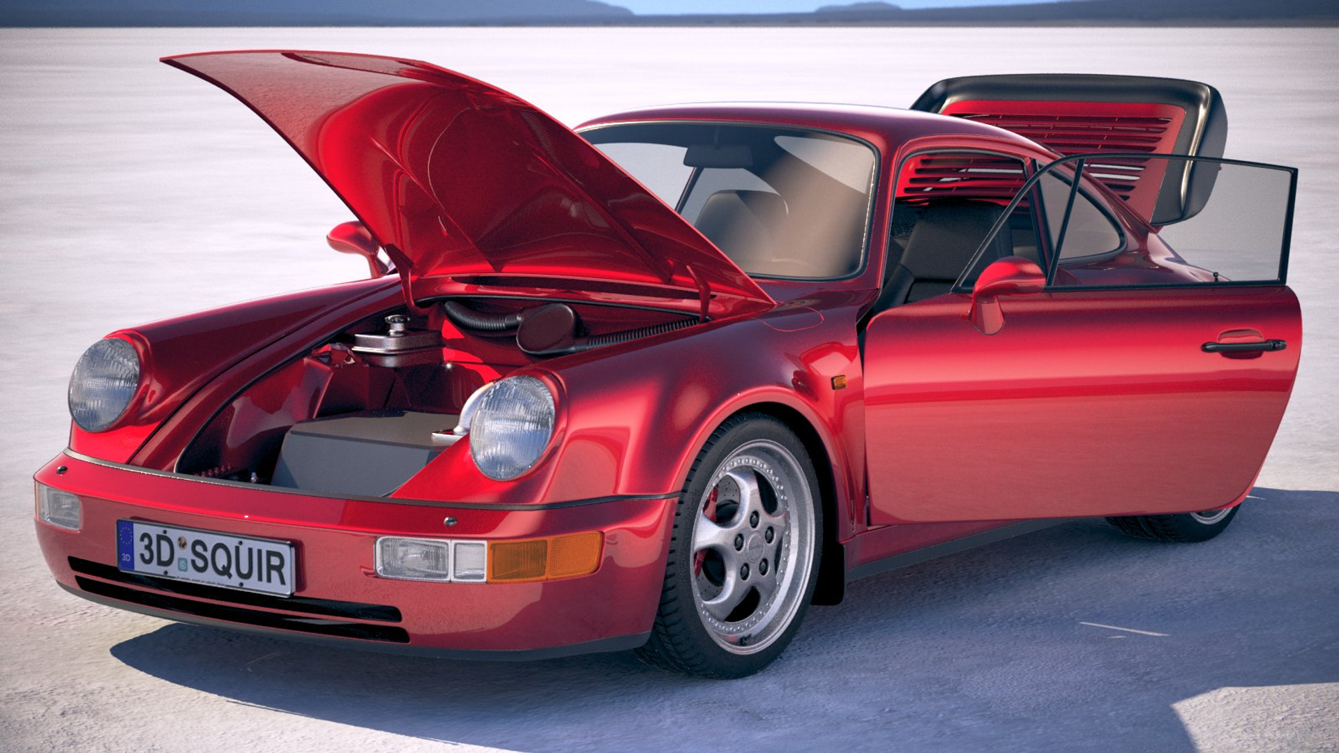 3D porsche 911 964 model - TurboSquid 1328726