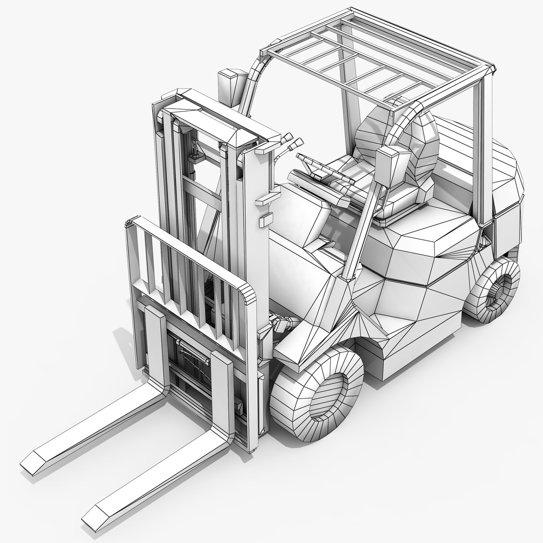 3D forklift fork lift - TurboSquid 1319838
