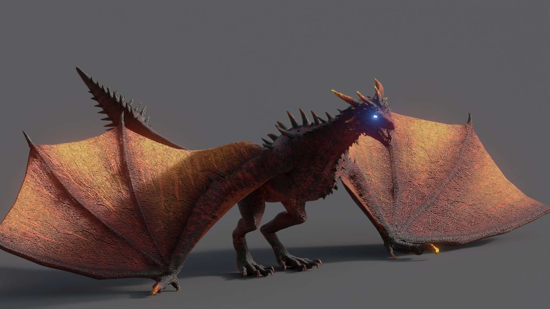 The red Dragon 3D 모델 - TurboSquid 2043865