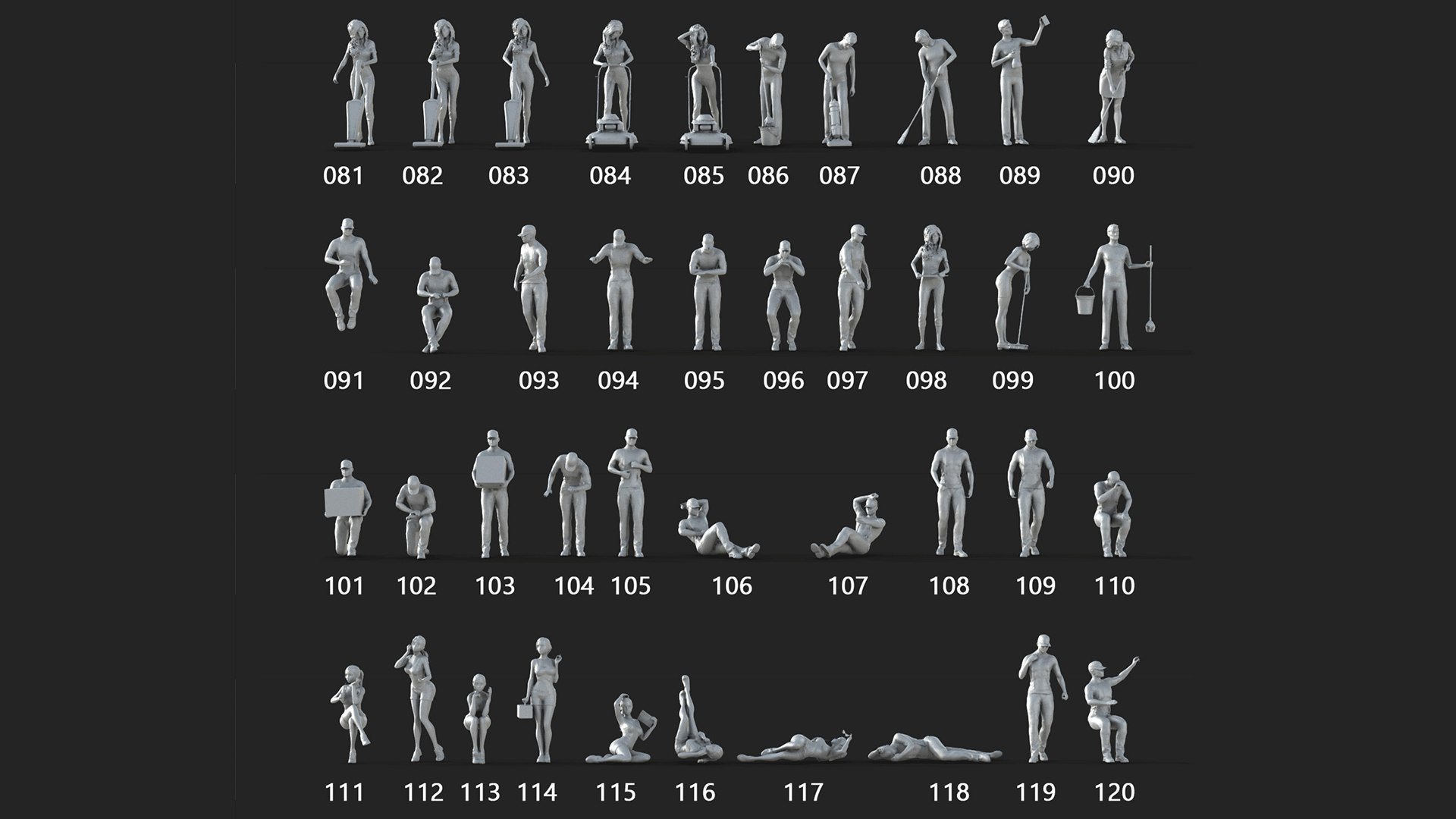 Crowd Set-02 265 3D Model - TurboSquid 2124959