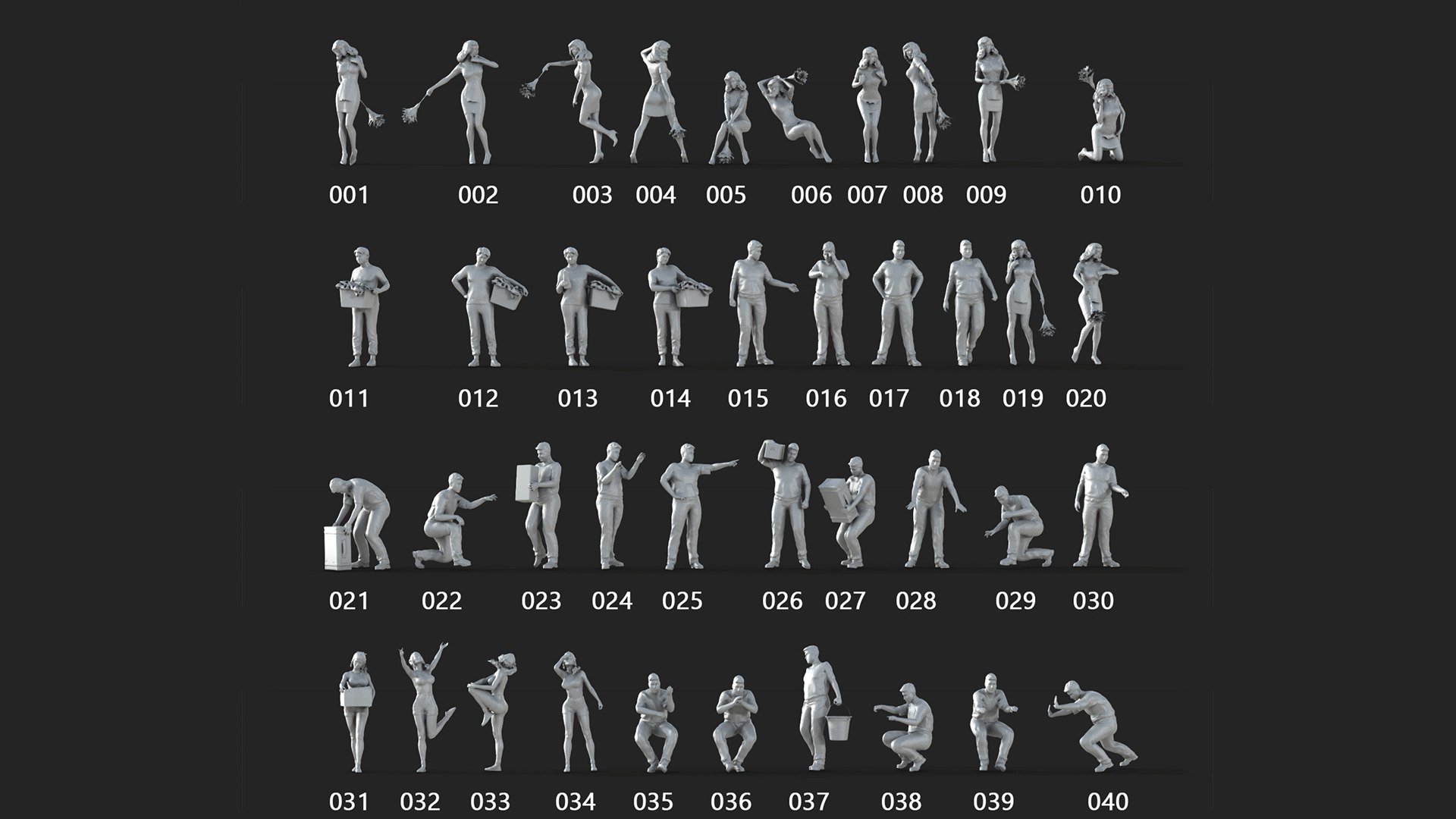 Crowd Set-02 265 3D Model - TurboSquid 2124959