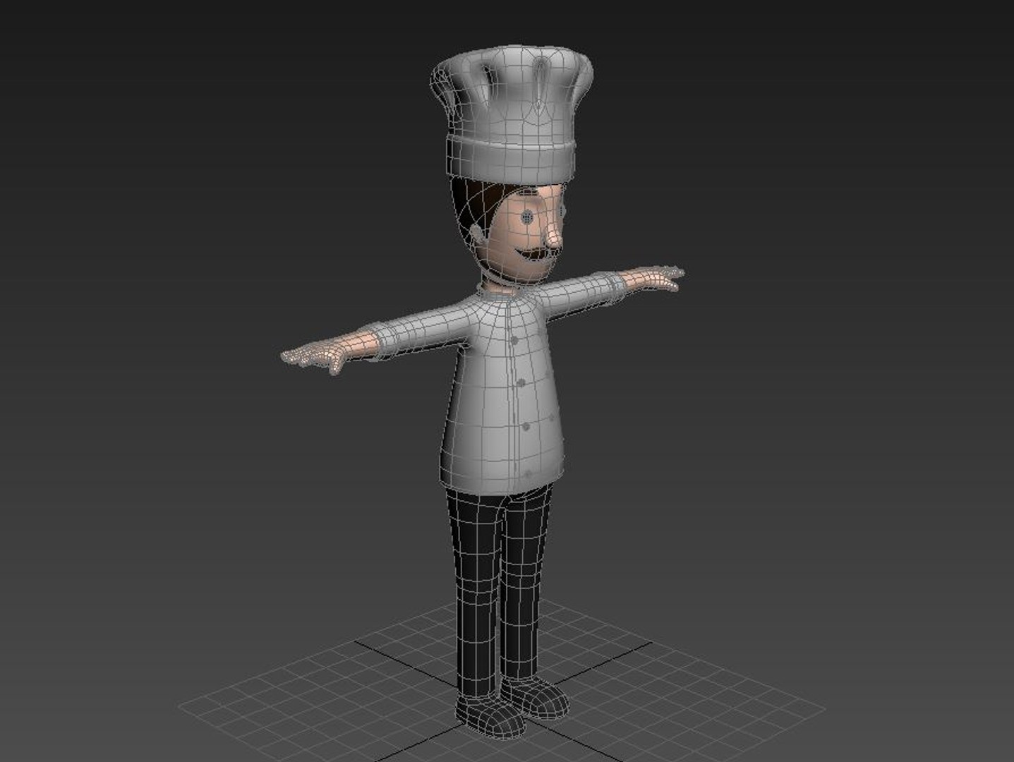 3D Chef Character Cartoon - TurboSquid 1332941